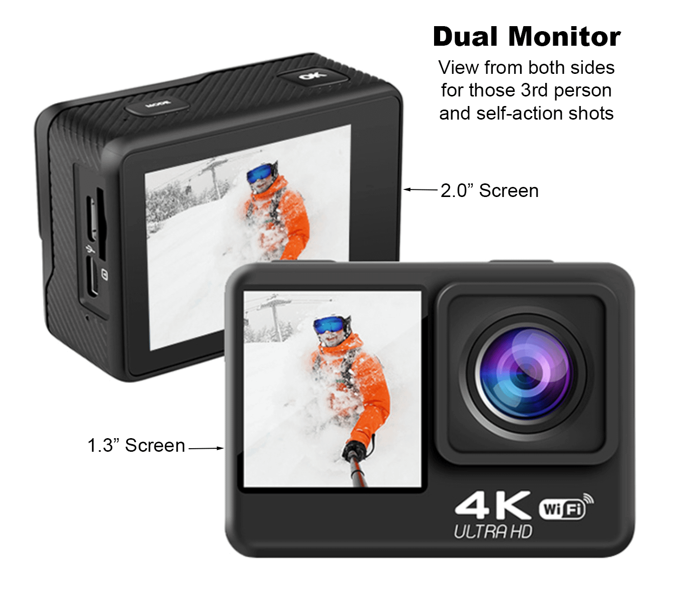 VisPro 4k Camera Bundle - Sports / Adventure